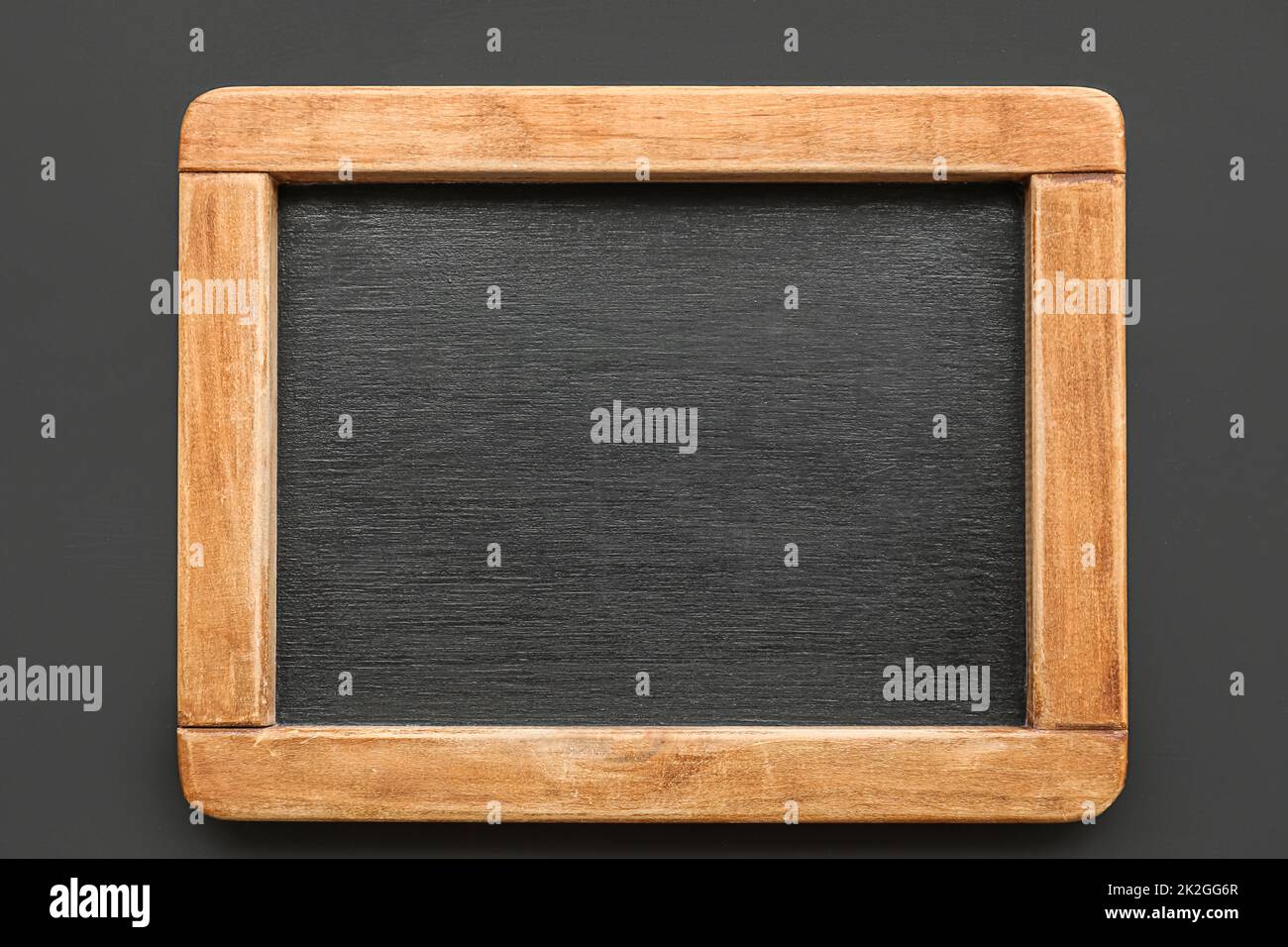 Chalkboard on black background, top view Stock Photo - Alamy