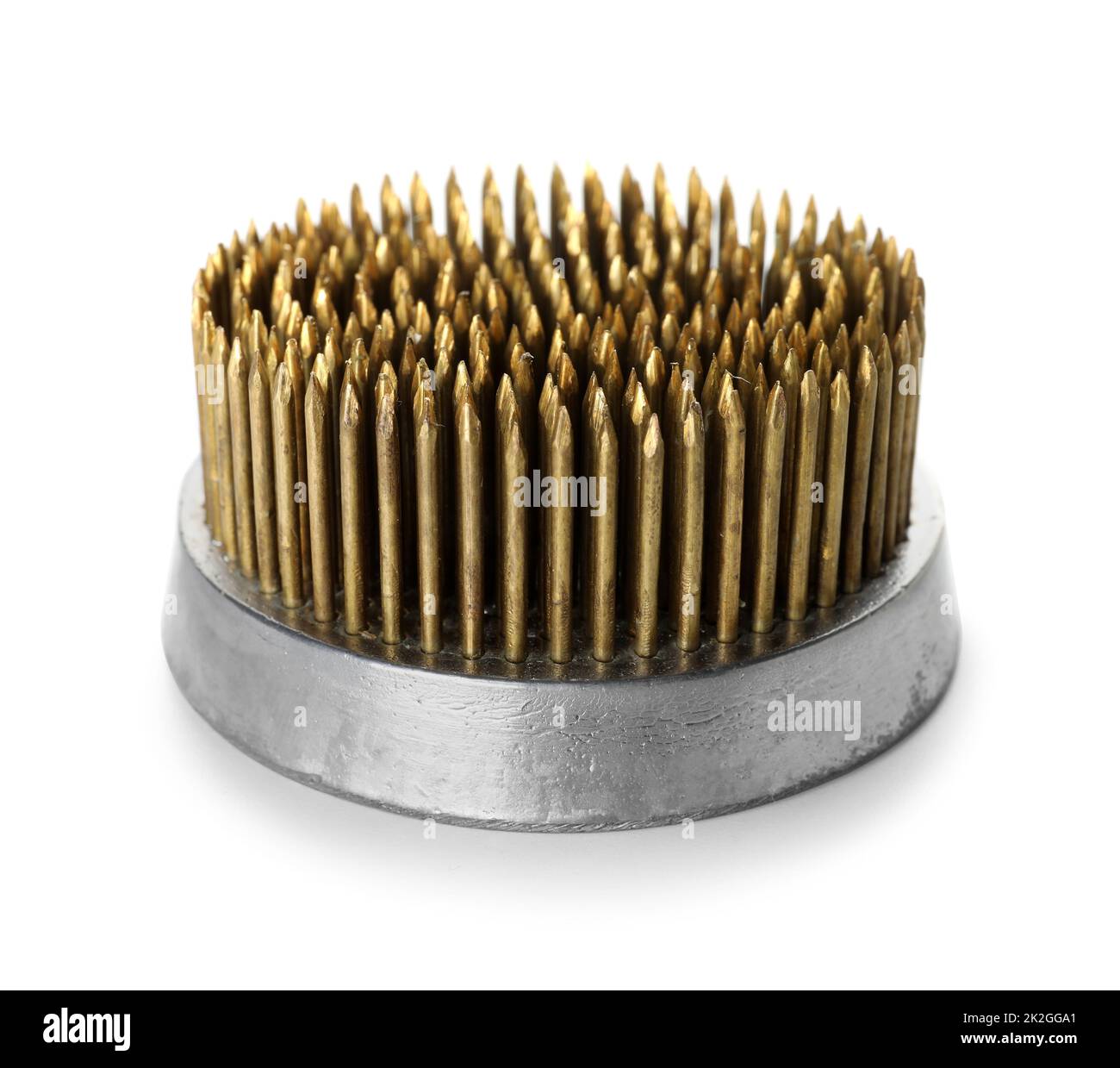 Ikebana kenzan on white background Stock Photo - Alamy