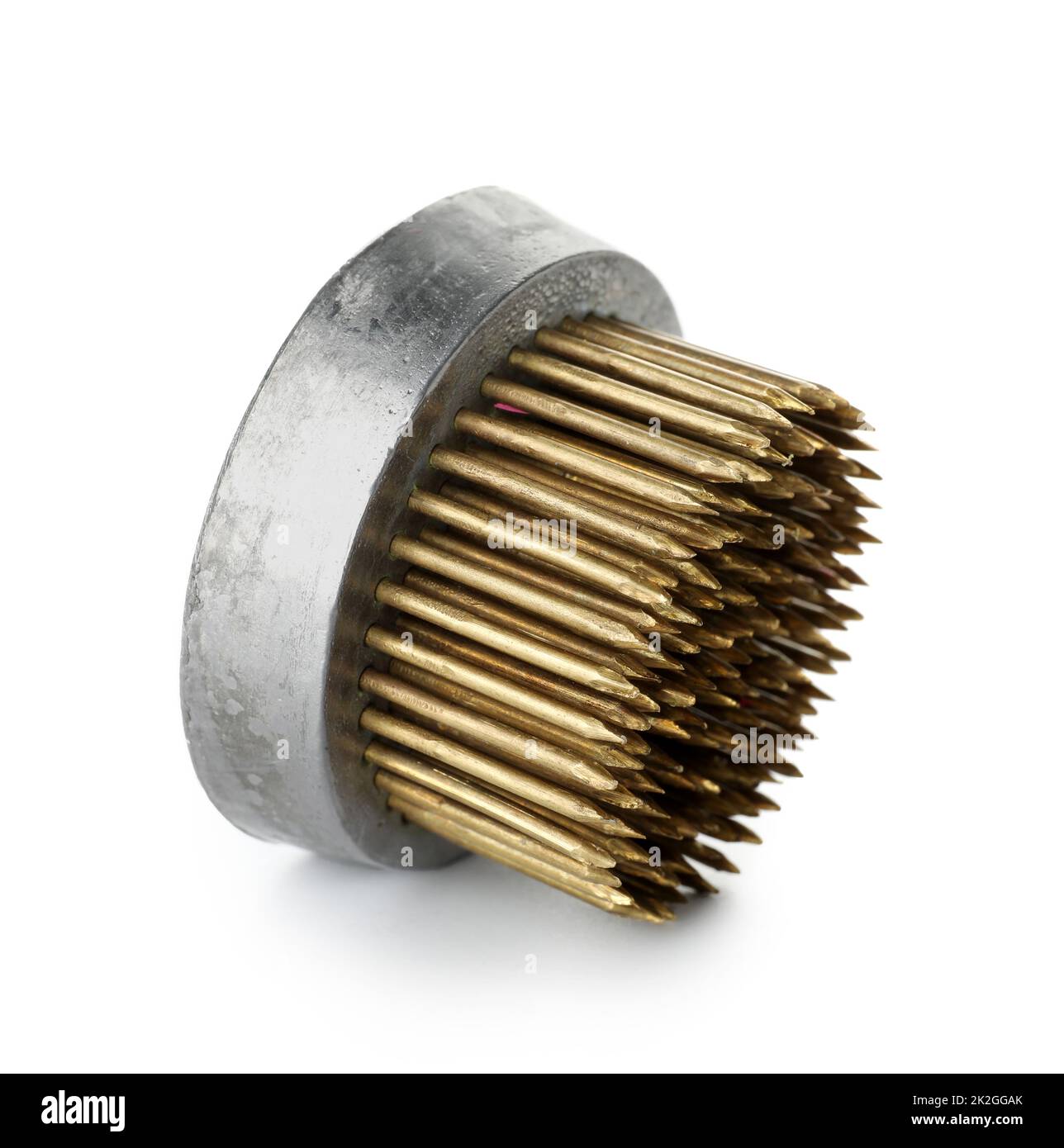 Ikebana kenzan on white background Stock Photo - Alamy