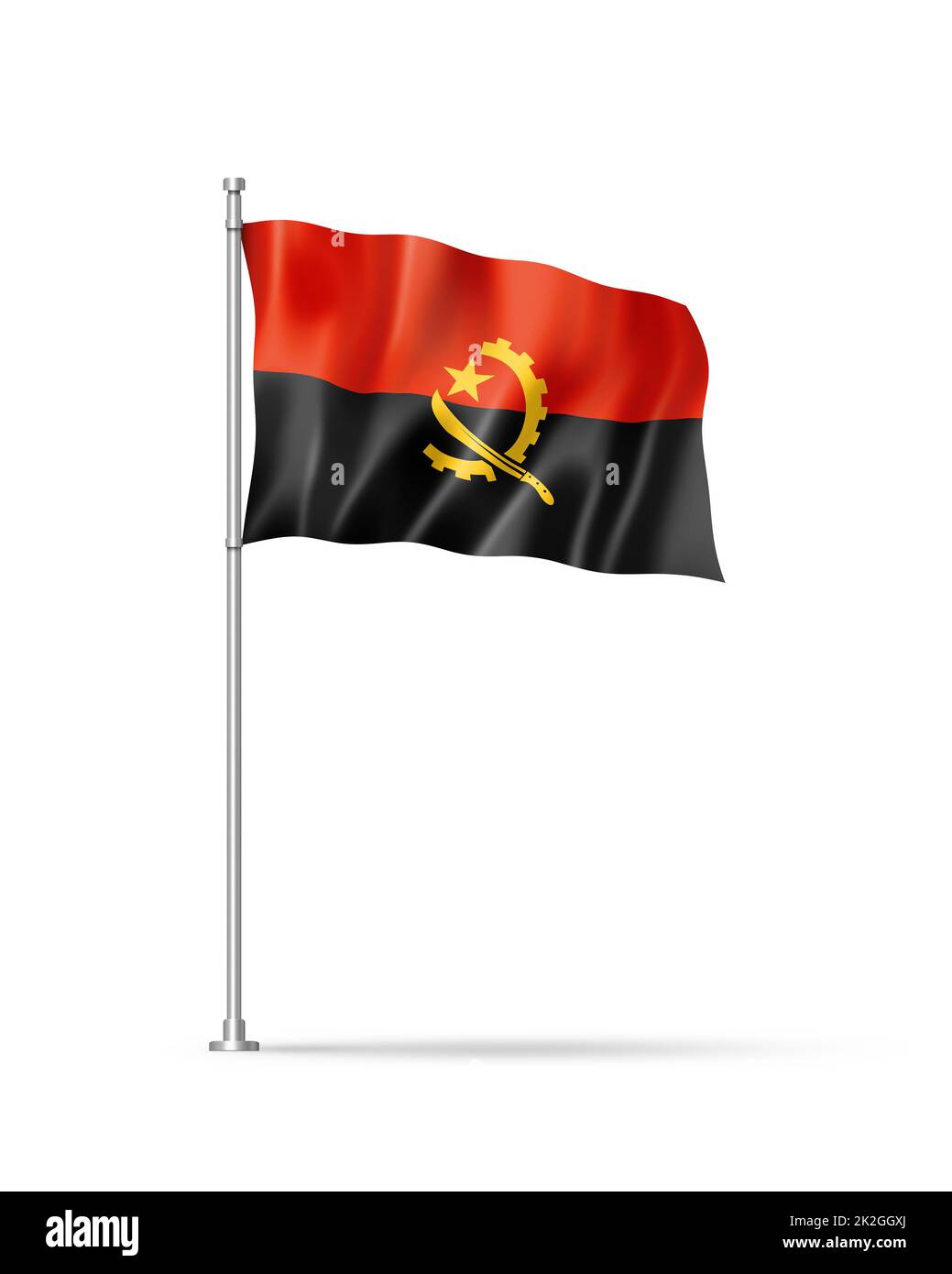National flag angola red black hi-res stock photography and images - Alamy