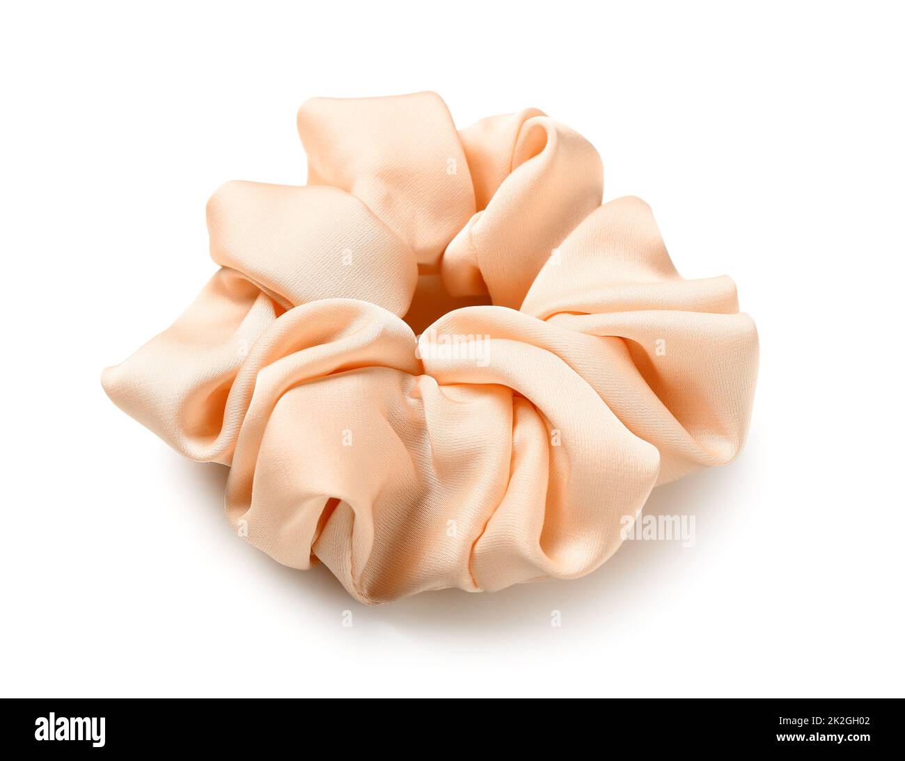 Silk scrunchy on white background Stock Photo - Alamy