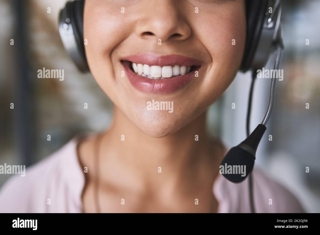 One has to keep a bright smile at all times in this line of work ...