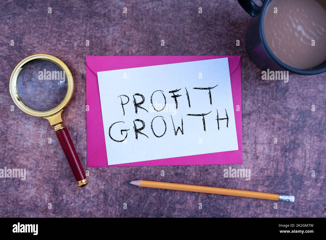 Sign displaying Profit Growth. Business approach Objectives ...