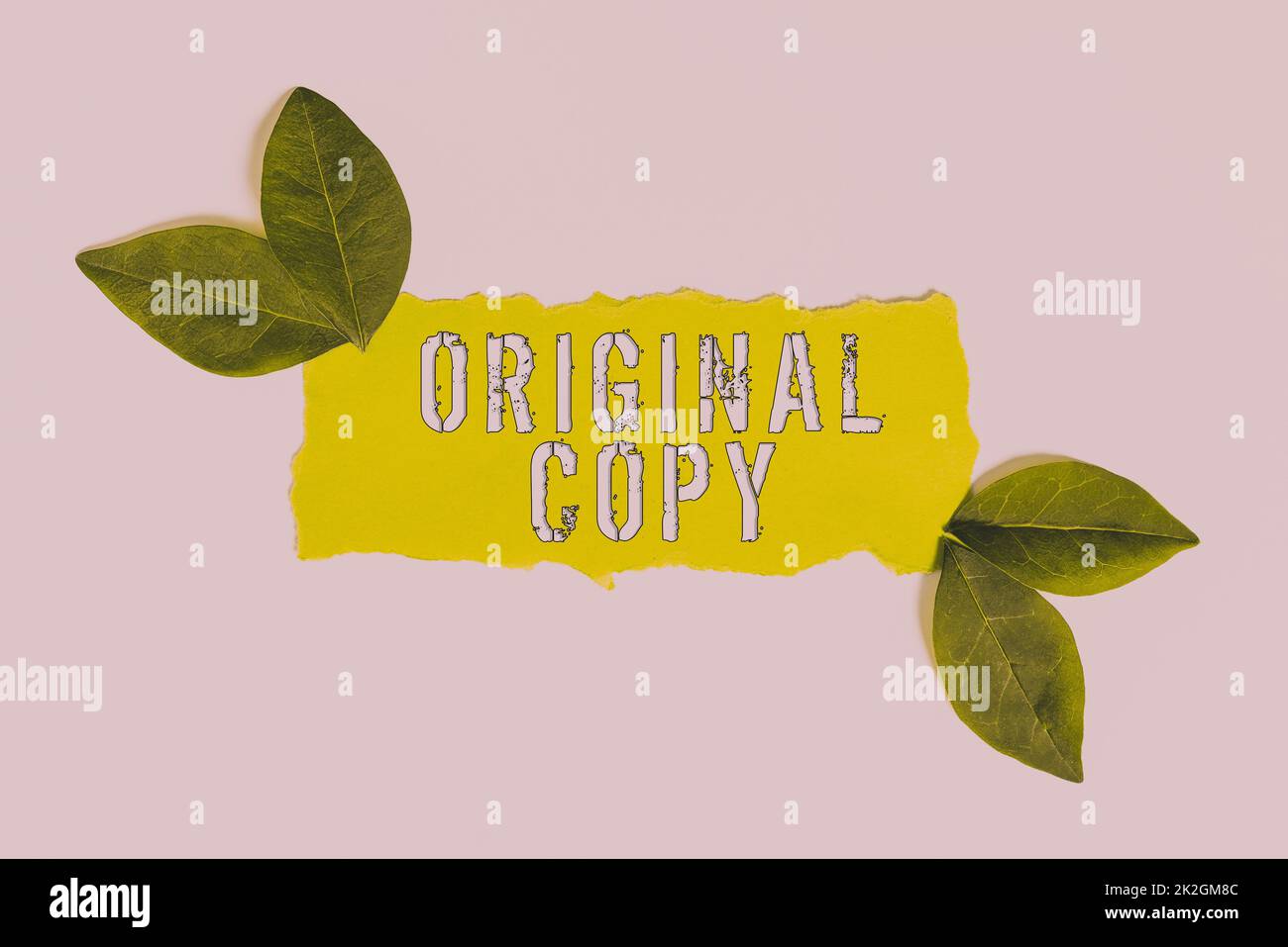 Hand writing sign Original Copy. Business concept Main Script Unprinted ...