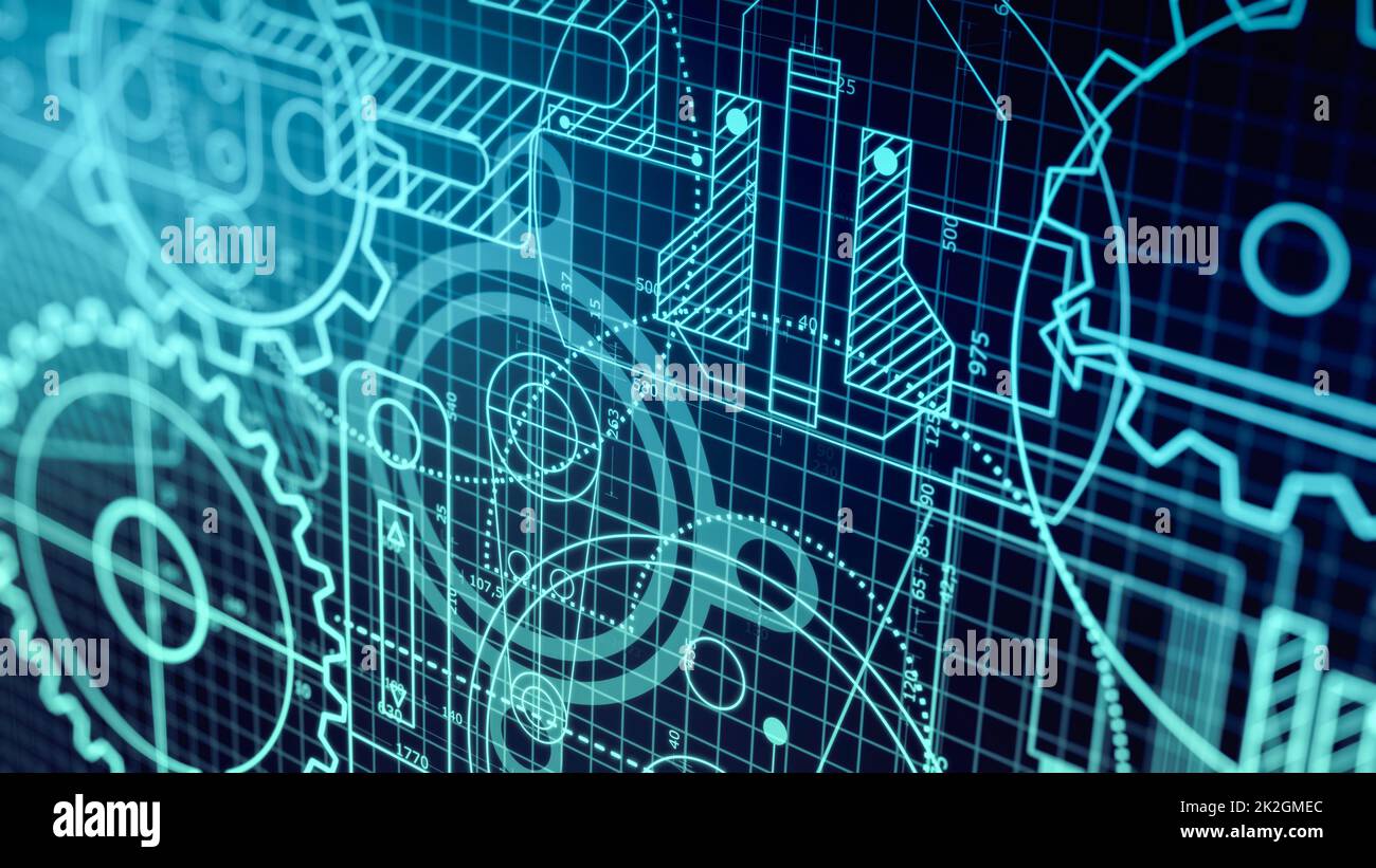 Mechanical engineering drawing 3d hi-res stock photography and images ...