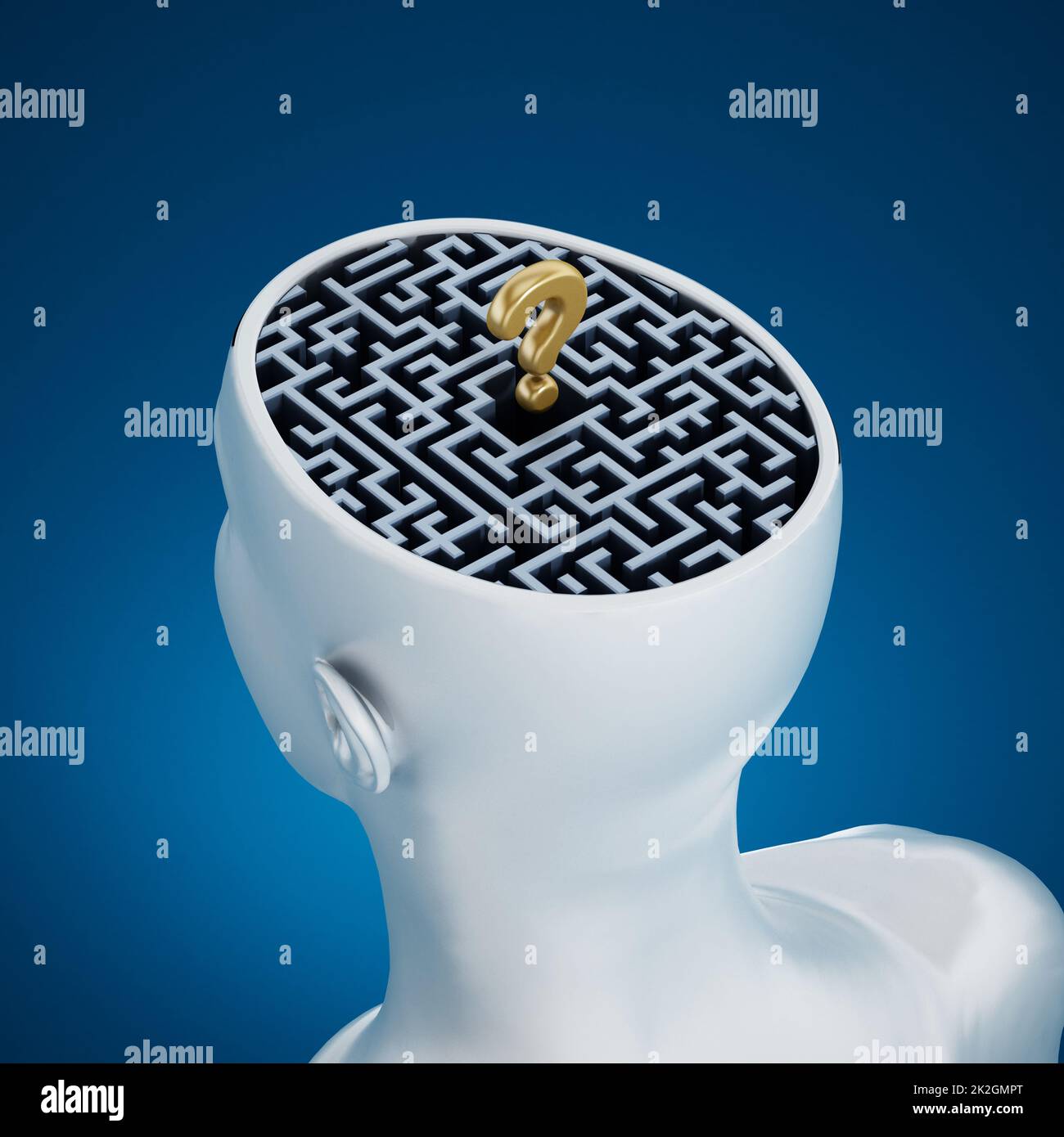 Labyrinth inside human head Stock Photo - Alamy