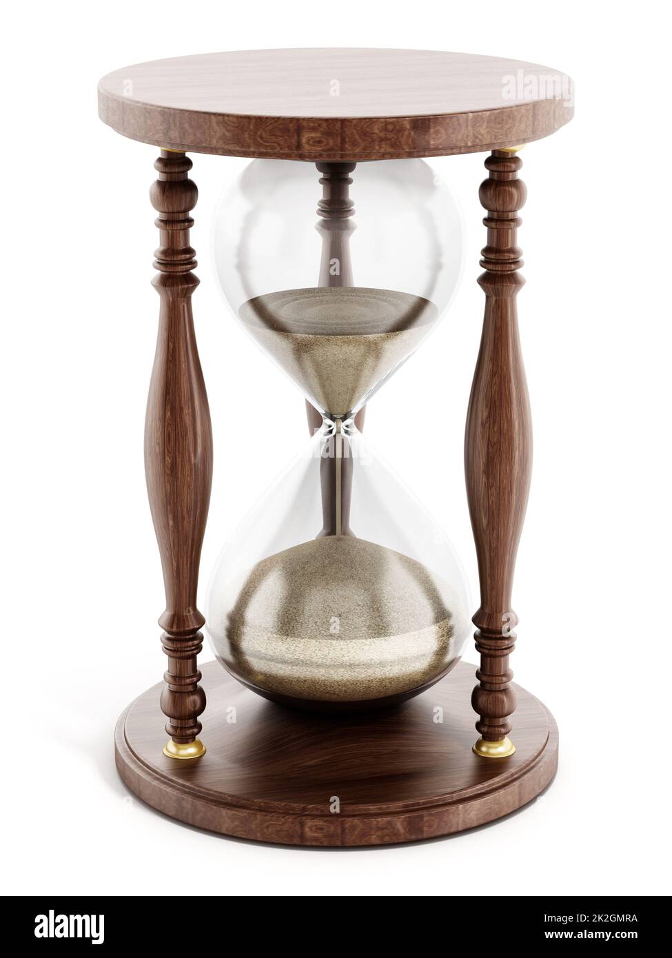 Hourglass isolated on white background Stock Photo - Alamy