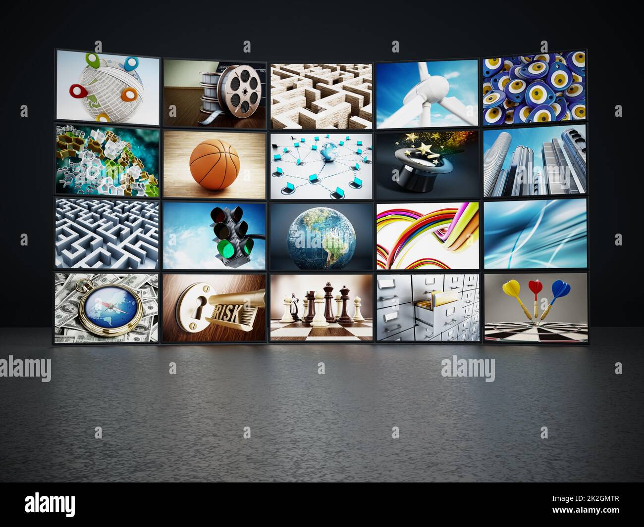 Lcd video wall hi-res stock photography and images - Alamy