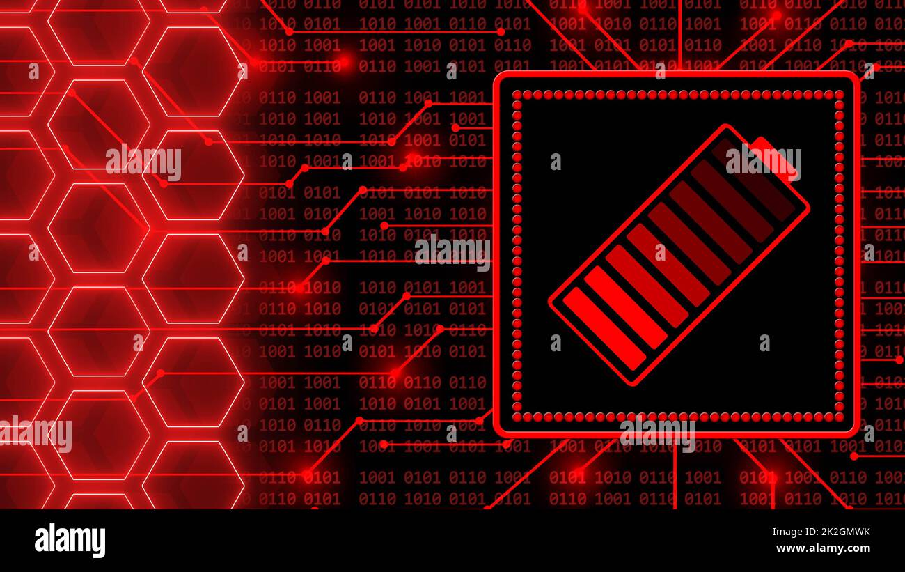 Electrical energy and power supply source concept - accumulator battery in charging level on ...