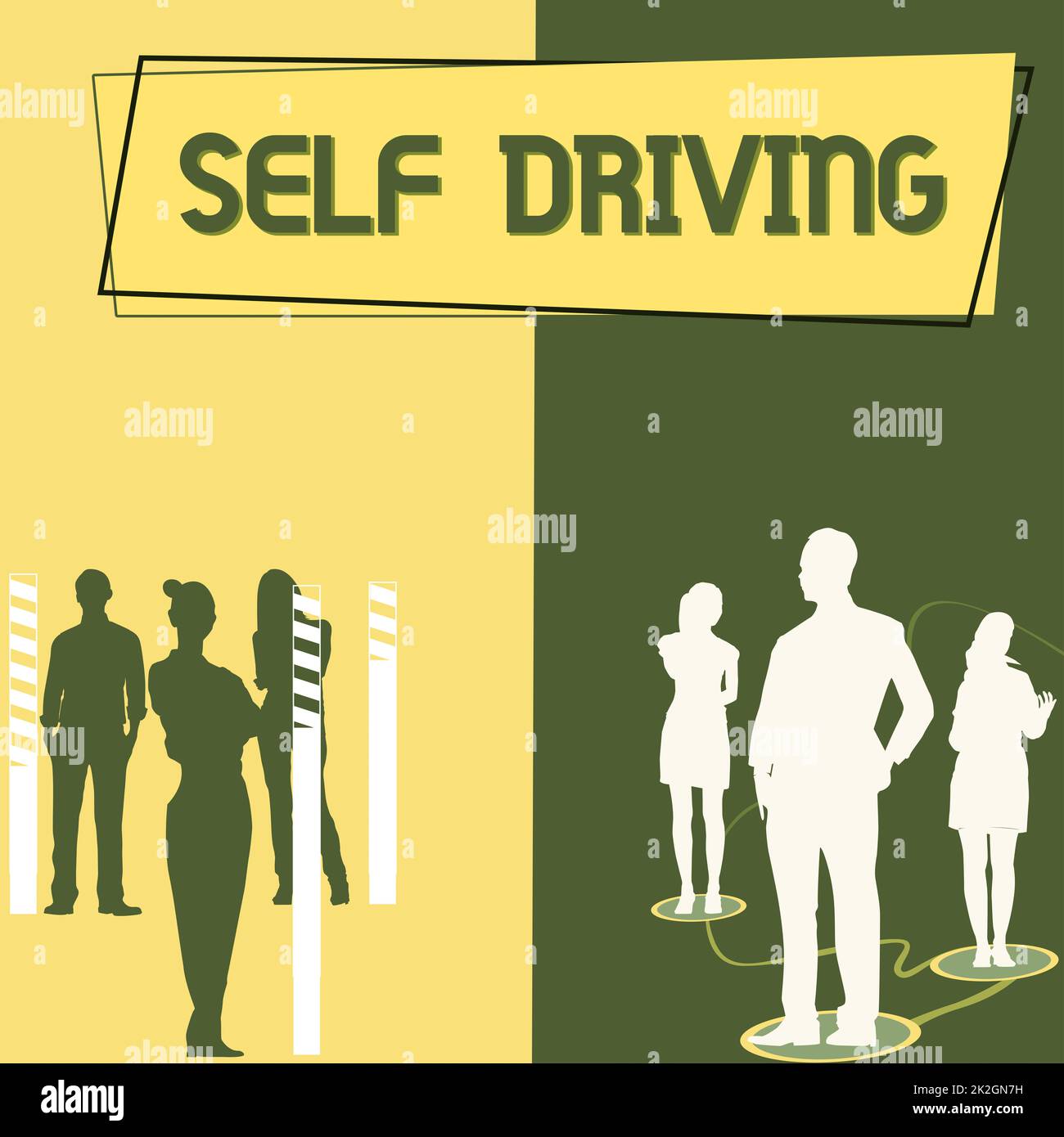 Inspiration showing sign Self Driving. Concept meaning Autonomous ...