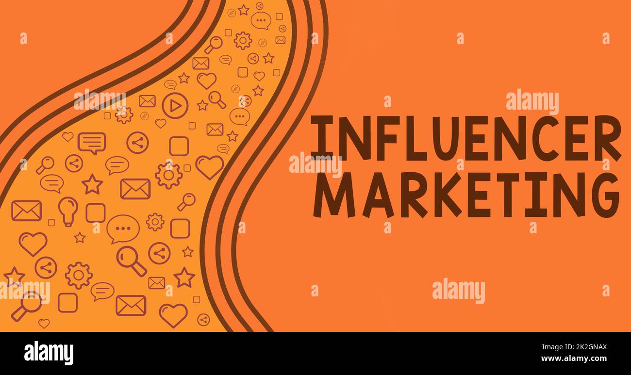 Hand writing sign Influencer Marketing. Concept meaning Endorser who ...