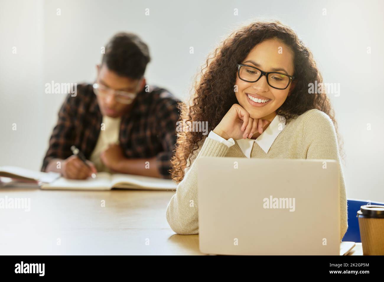 College student laptop hi-res stock photography and images - Alamy