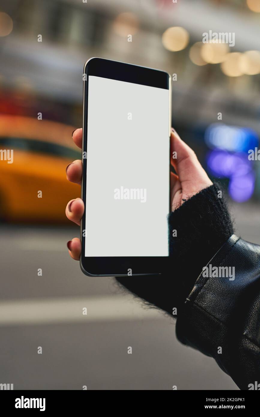 Searching for all the popular places in the city. Cropped shot of an ...