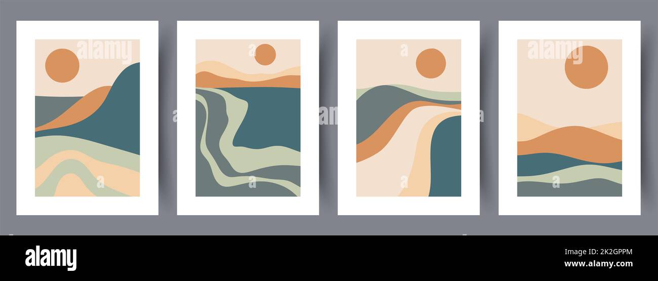 Printable wall art vector poster set Stock Photo - Alamy