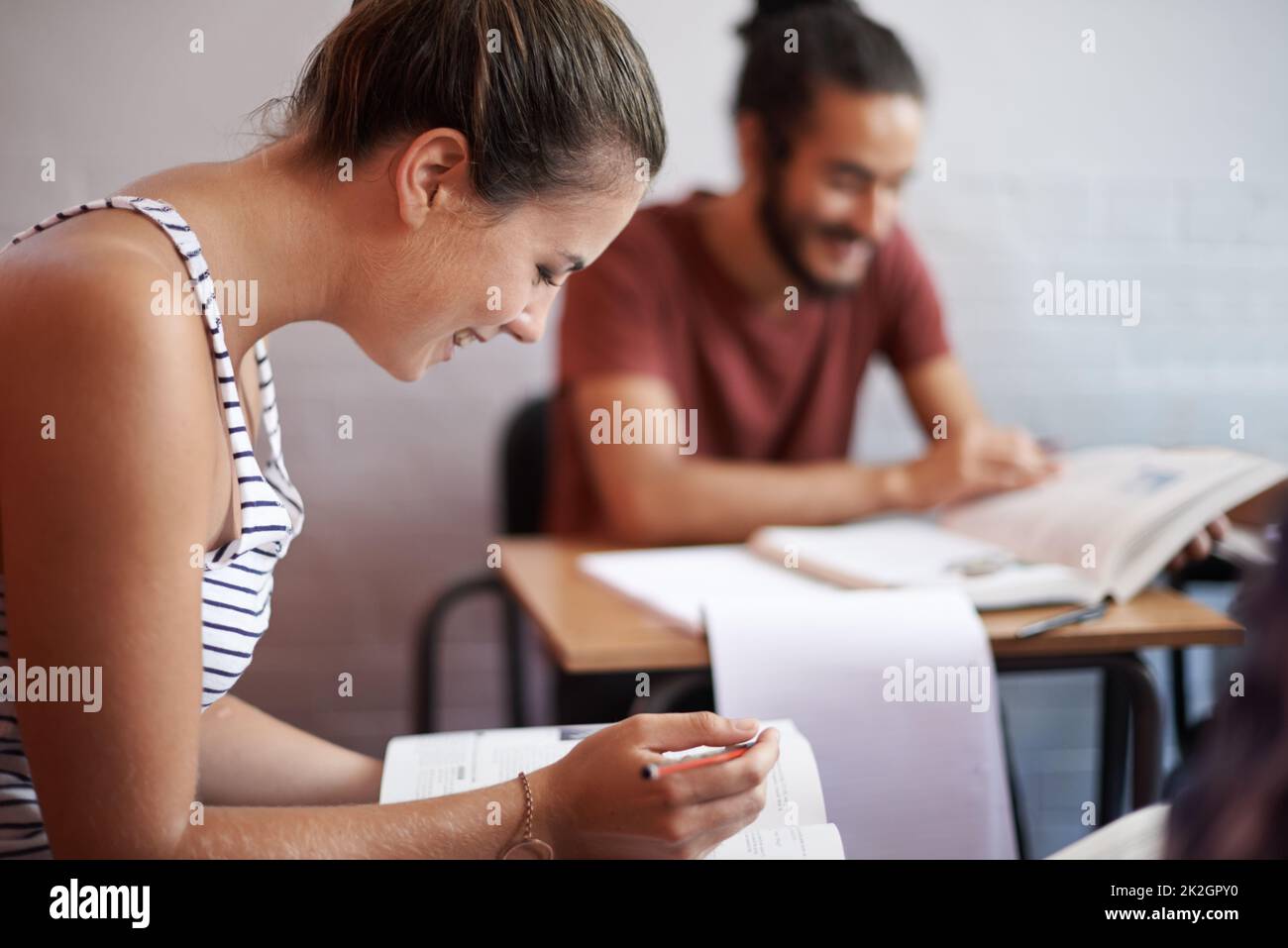 Theyre dedicated to education. a group of university students studying ...