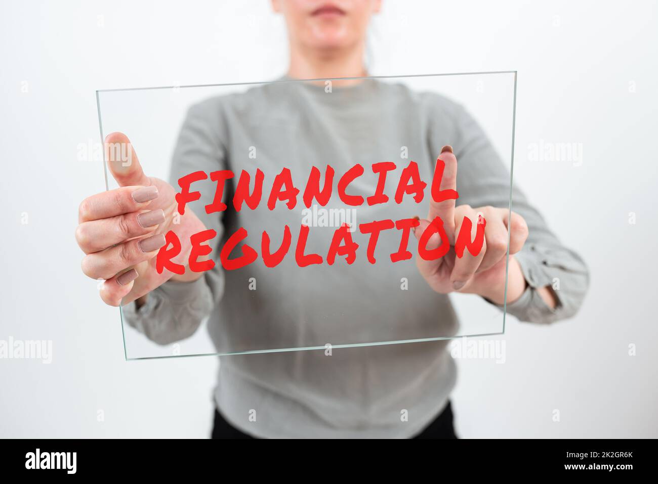 Conceptual caption Financial Regulation. Word Written on aim to ...