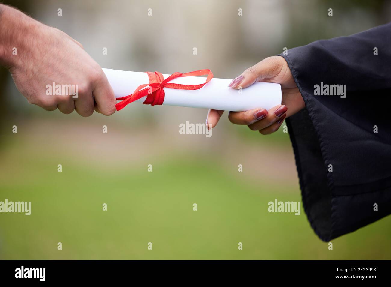 Receiving diploma hi-res stock photography and images - Alamy