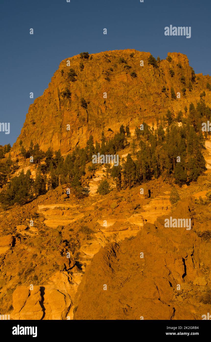 Rocky cliff in Vilaflor Stock Photo - Alamy
