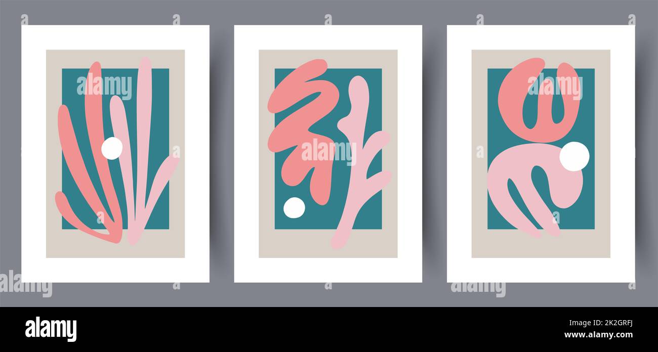 Printable wall art vector poster set vector Stock Photo - Alamy