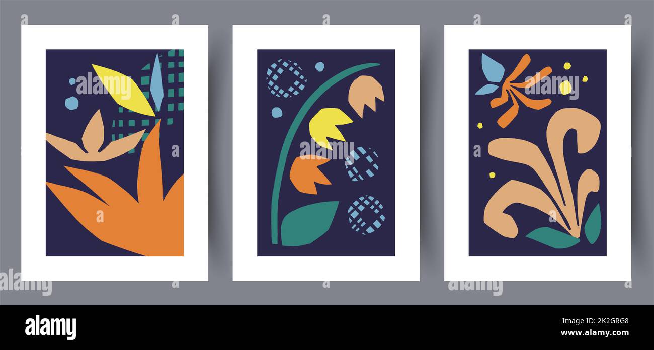 Printable wall art vector poster set vector Stock Photo - Alamy