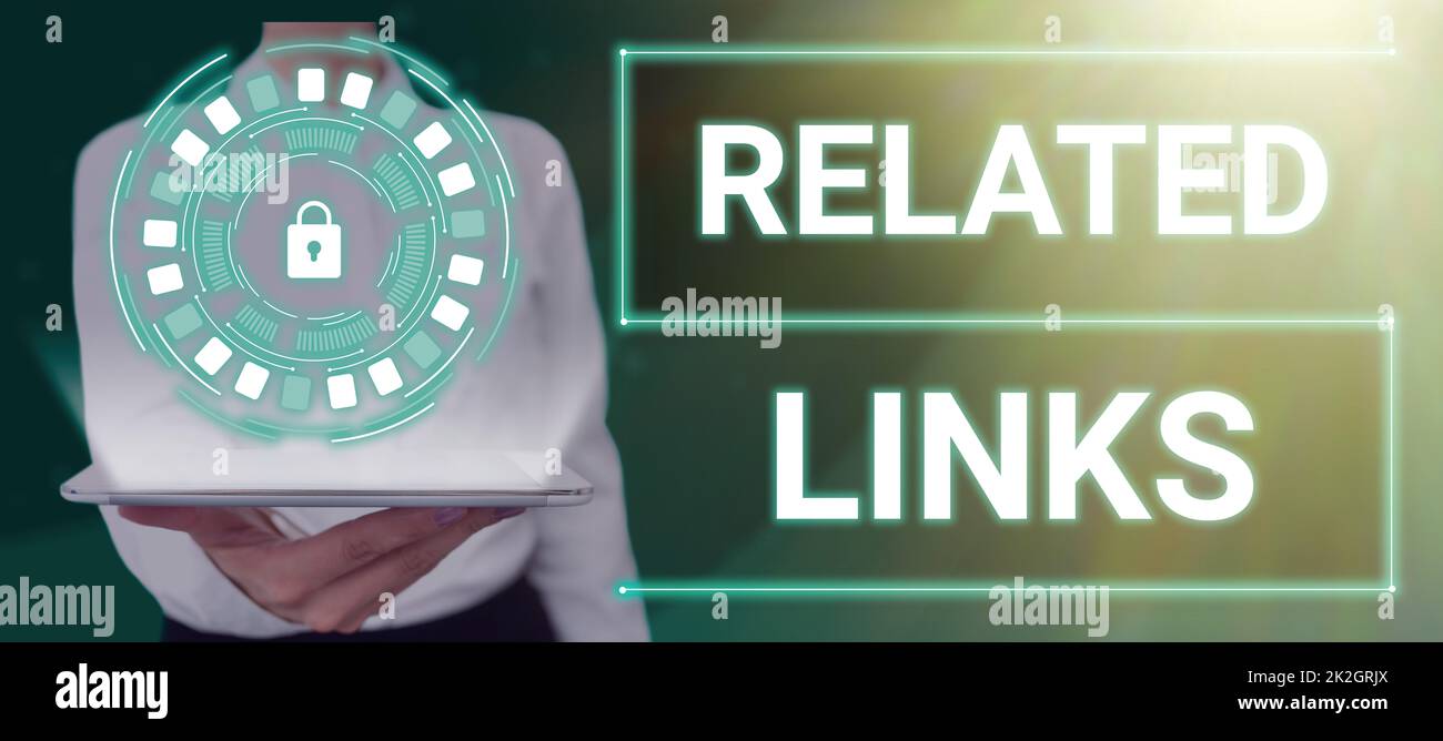 Conceptual display Related Links. Business showcase Website inside a ...