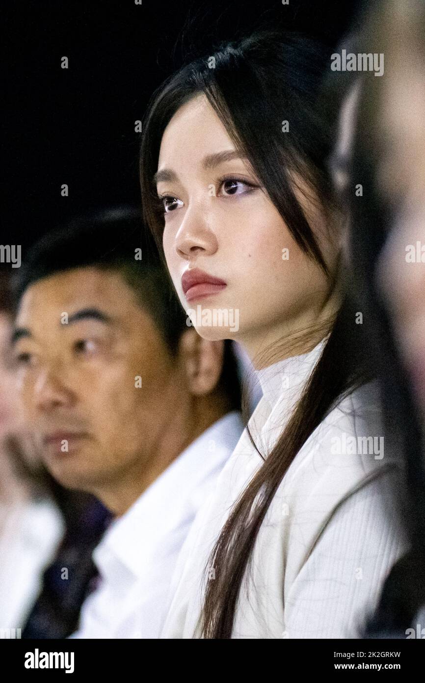 SHANGHAI, CHINA - SEPTEMBER 22, 2022 - Actress Sun Yihan attends the SS 2023 Shanghai Fashion ...