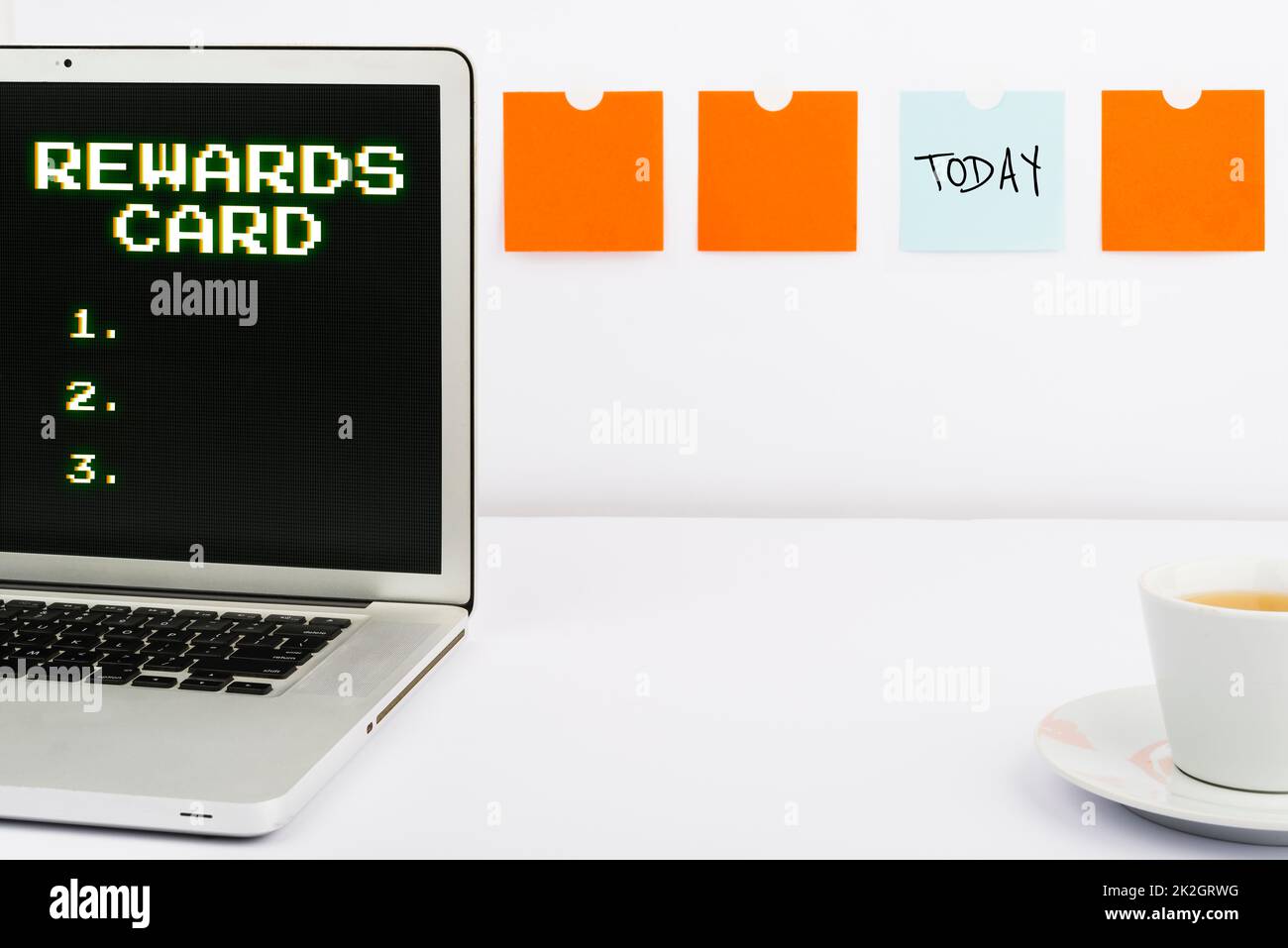Writing displaying text Rewards Card. Business idea Help earn cash ...