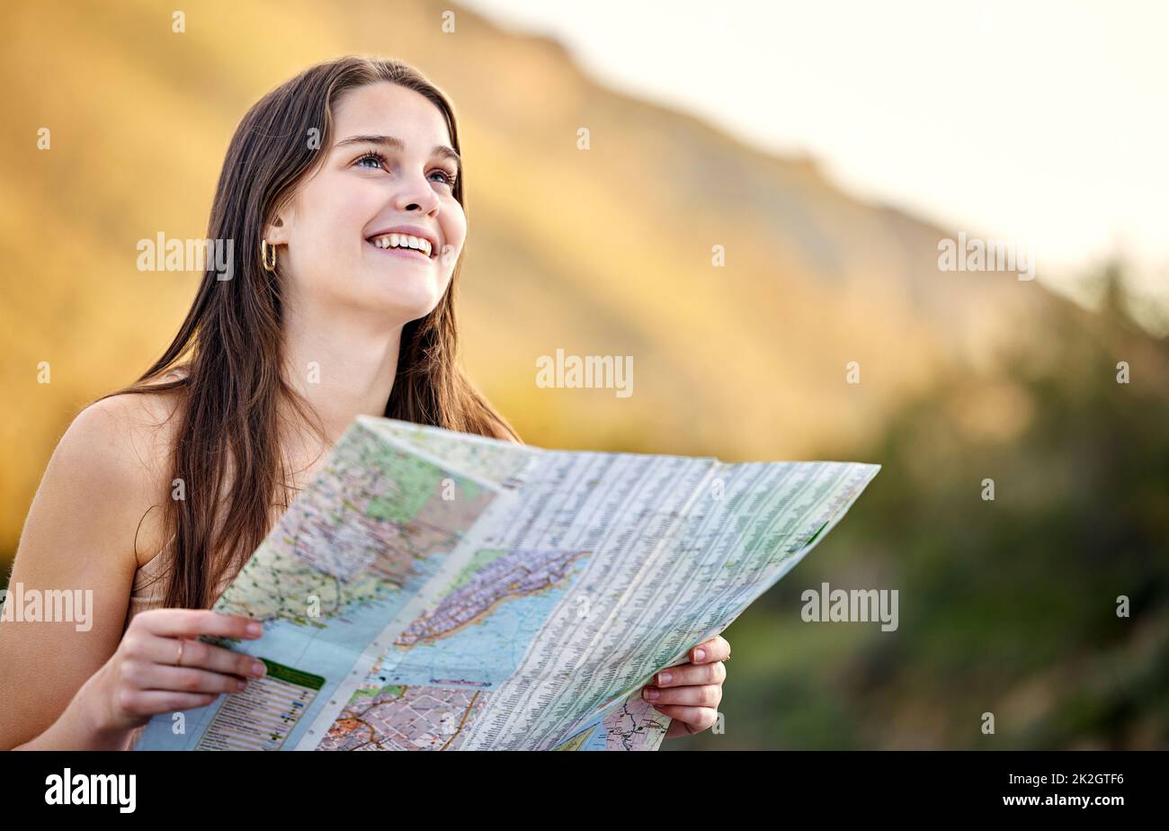 Person holding map hi-res stock photography and images - Alamy