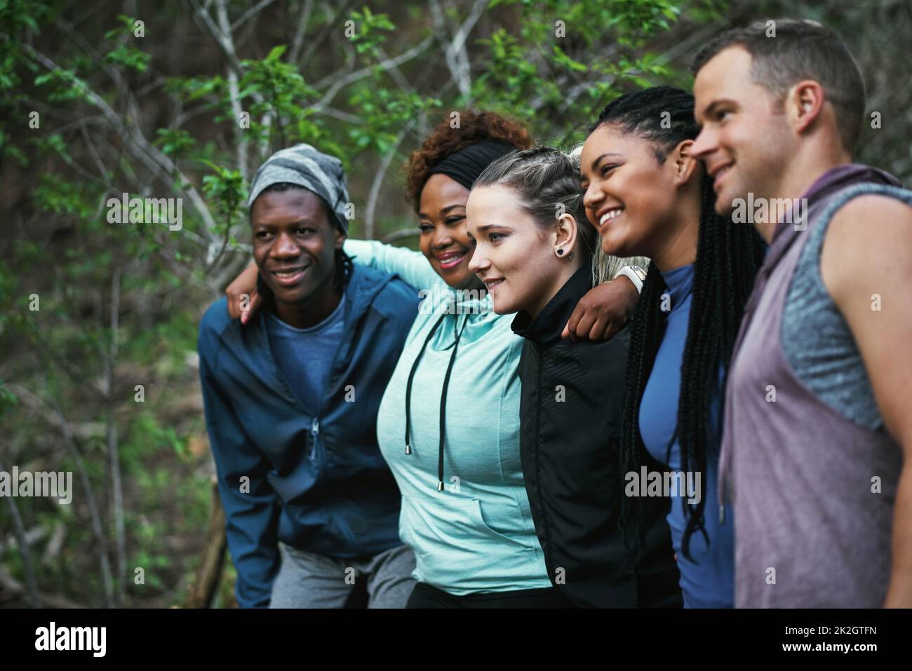 Sporty friends together hi-res stock photography and images - Alamy