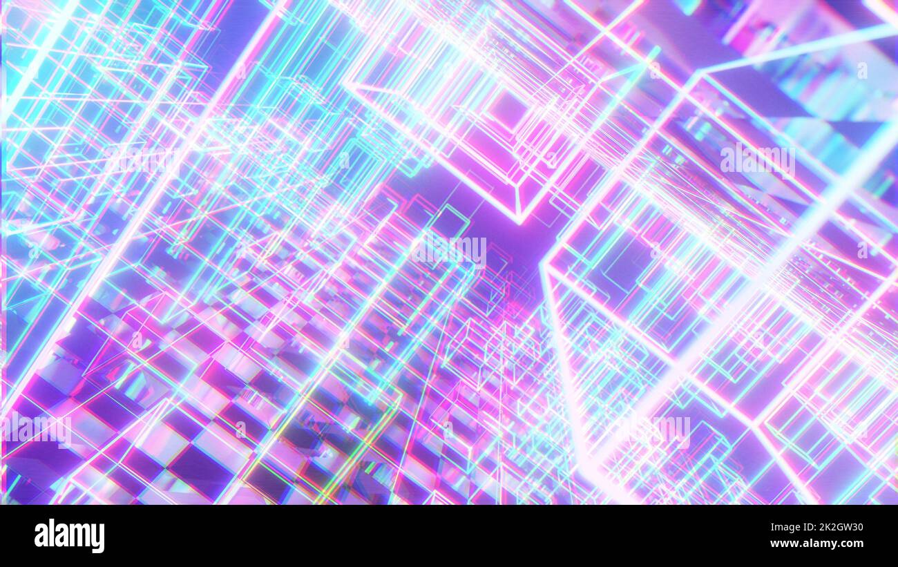 Abstract technology neon hi-res stock photography and images - Alamy