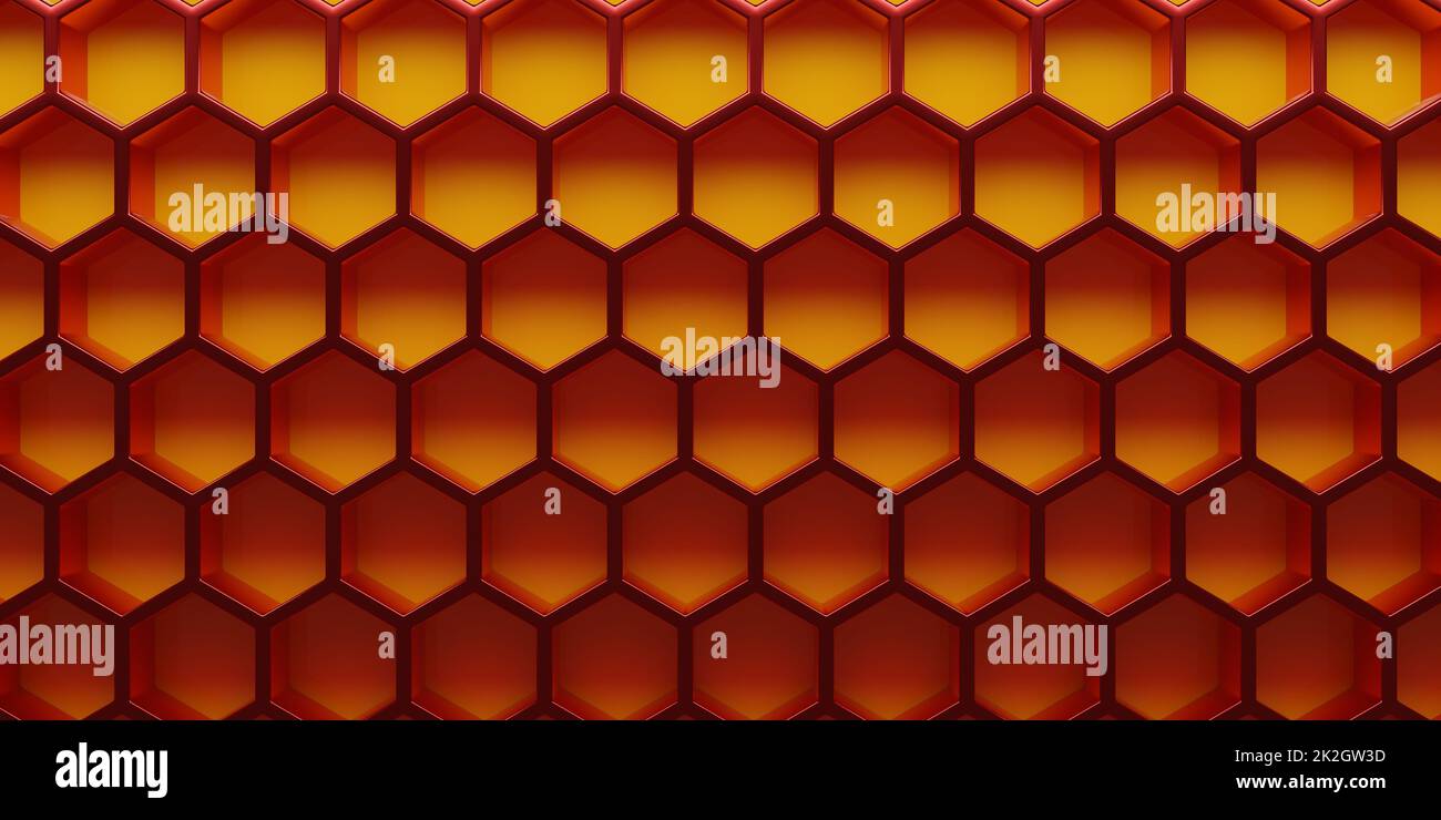 Red honeycomb or hexagon background Stock Photo - Alamy