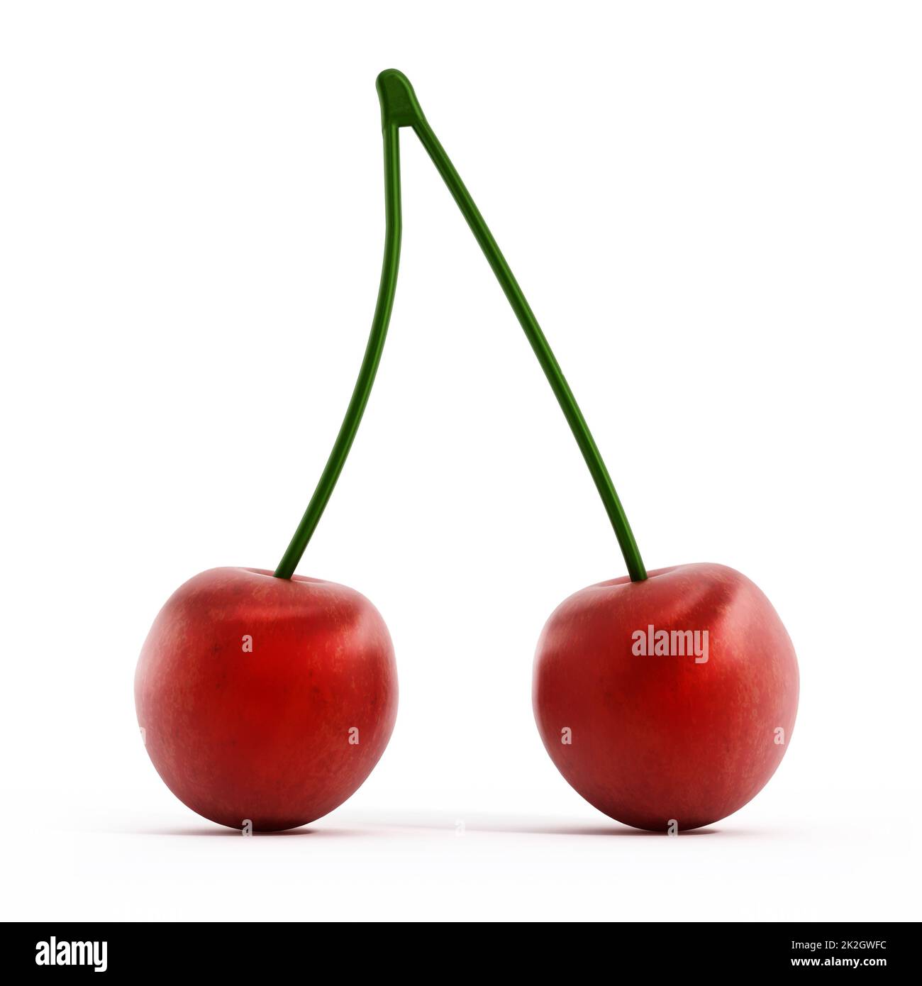 Cherry isolated on white background Stock Photo - Alamy
