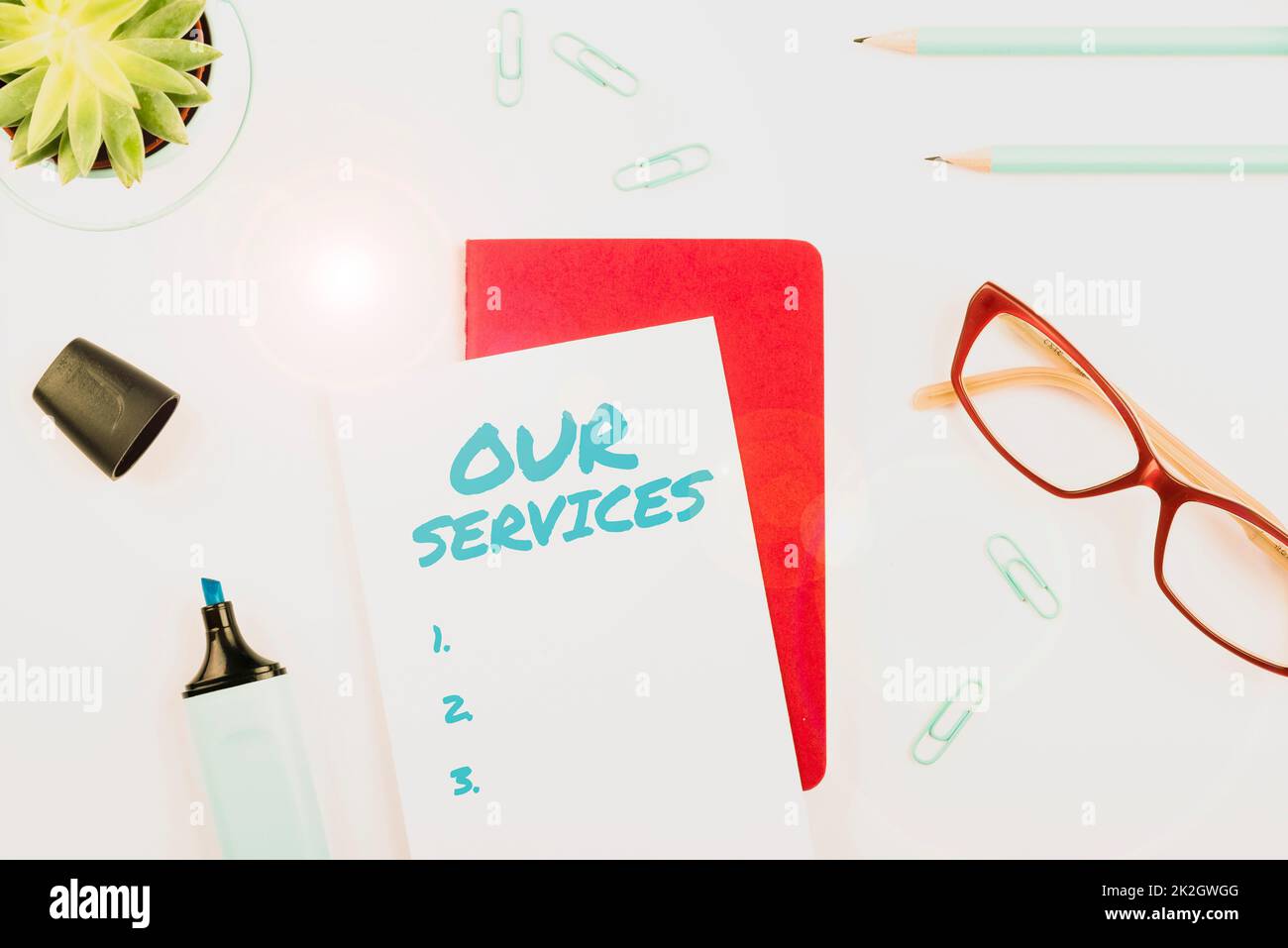 Hand writing sign Our Services. Business idea The occupation or ...