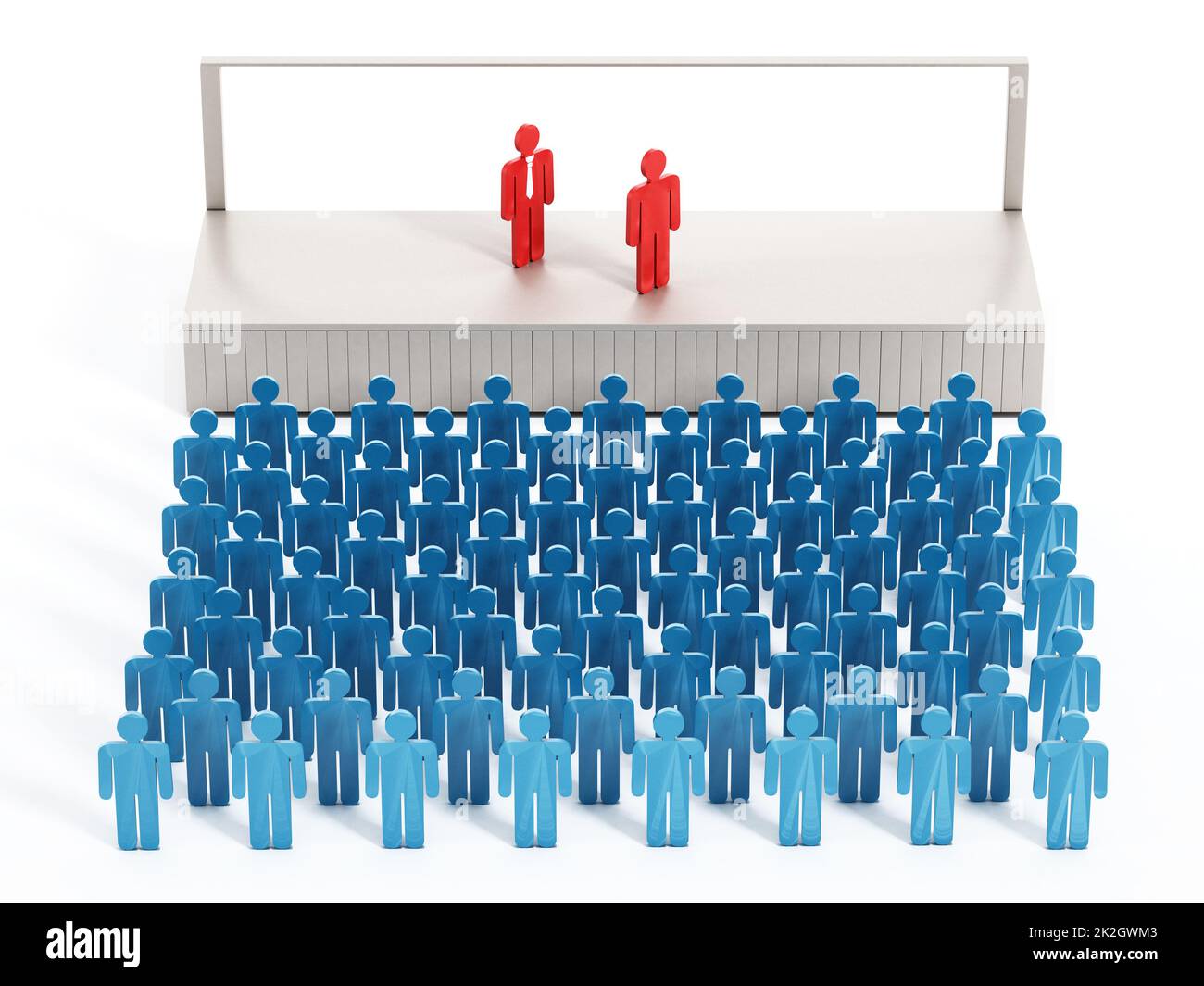 3d man audience hi-res stock photography and images - Alamy