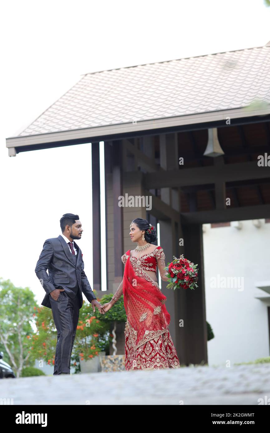 Lovely bride and groom Stock Photo - Alamy