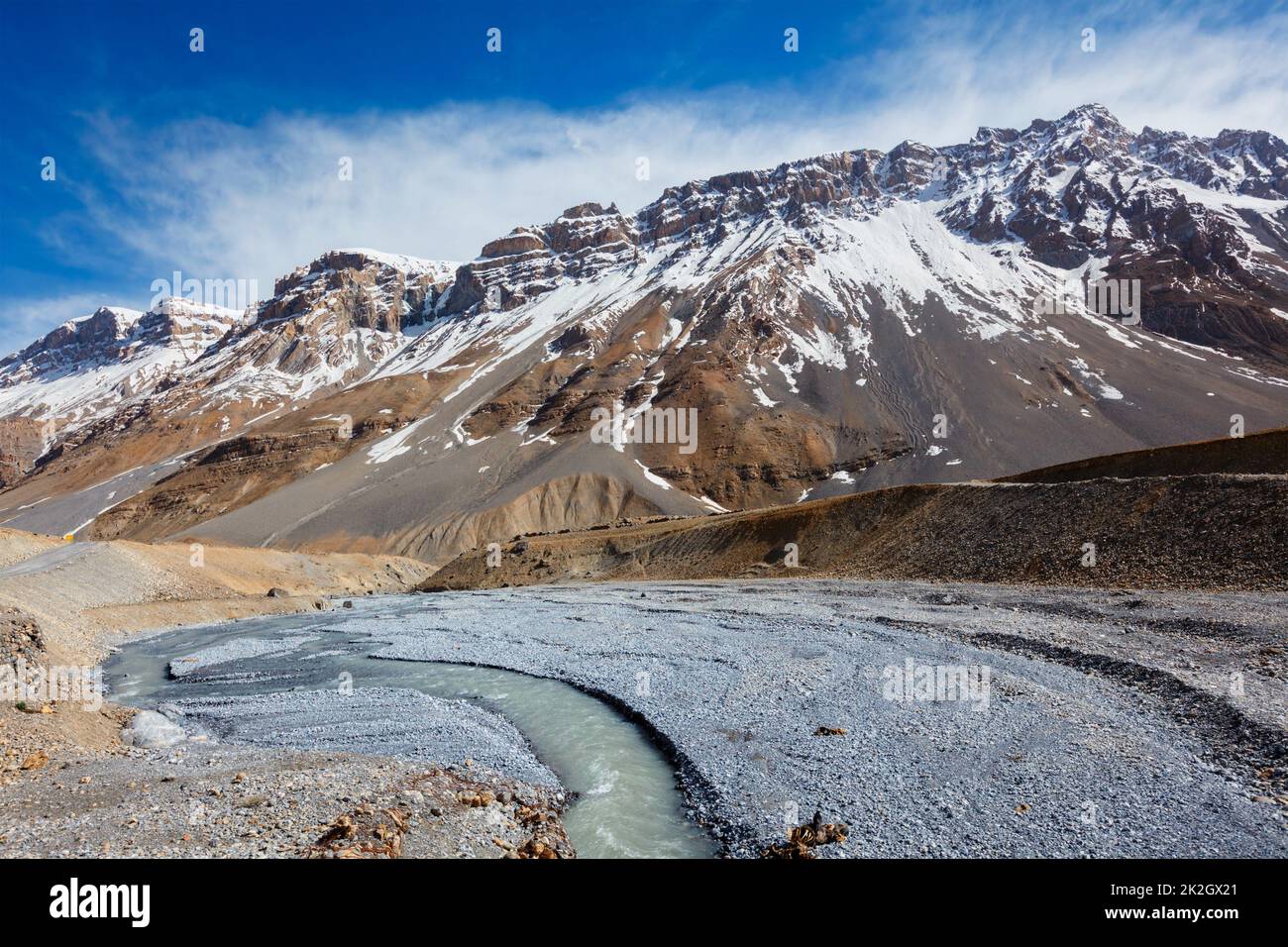 Spiti river in Spiti Valley in Himalayas Stock Photo - Alamy
