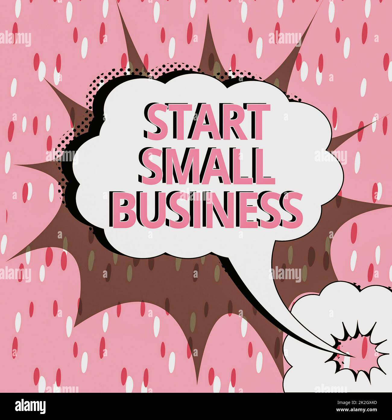 Sign displaying Start Small Business. Business overview Aspiring ...