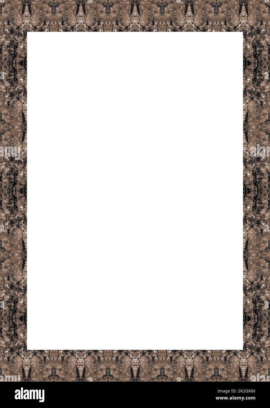 White Frame with Decorated Borders Stock Photo - Alamy