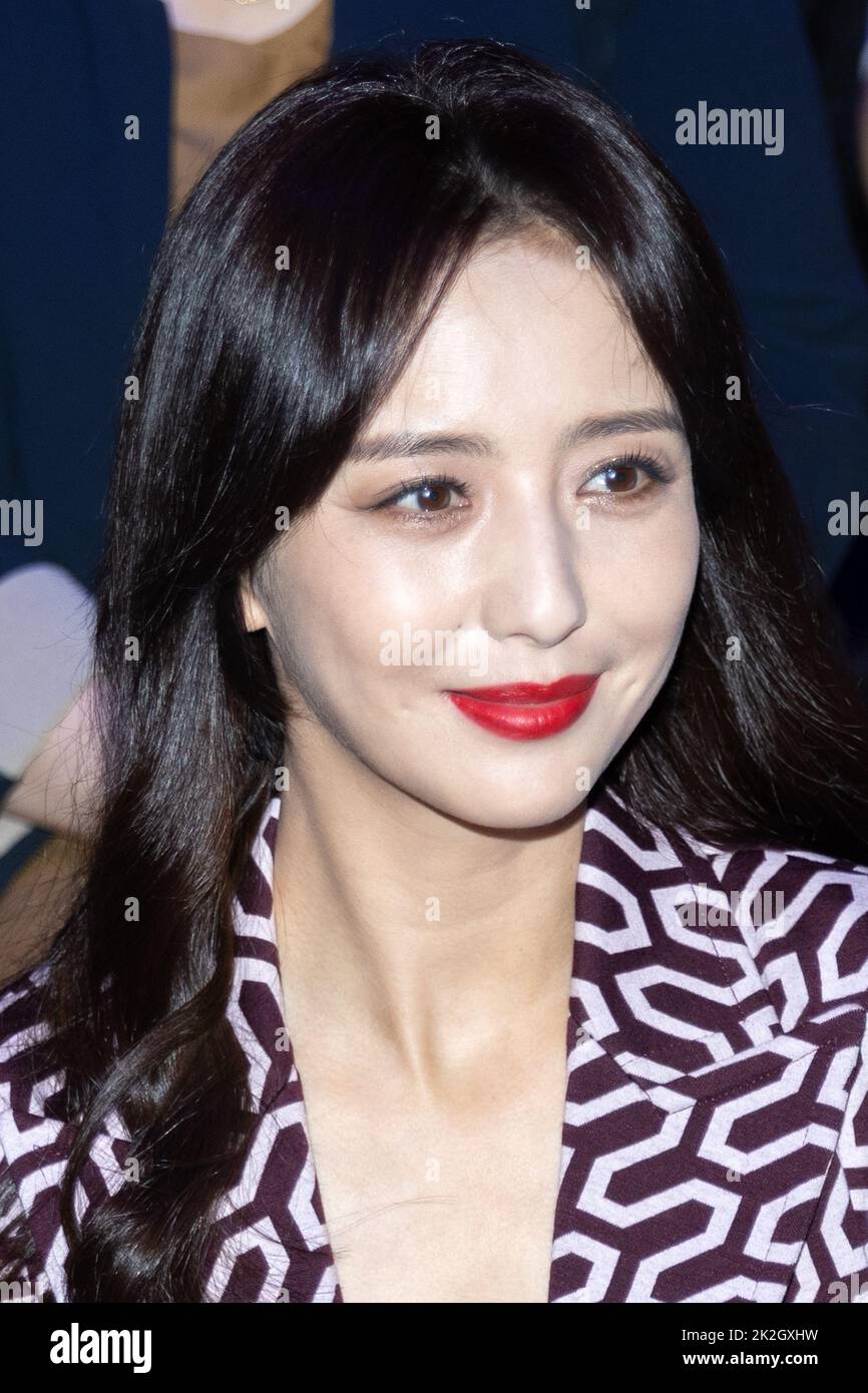 SHANGHAI, CHINA - SEPTEMBER 22, 2022 - Actress Tong Liya attends the SS ...