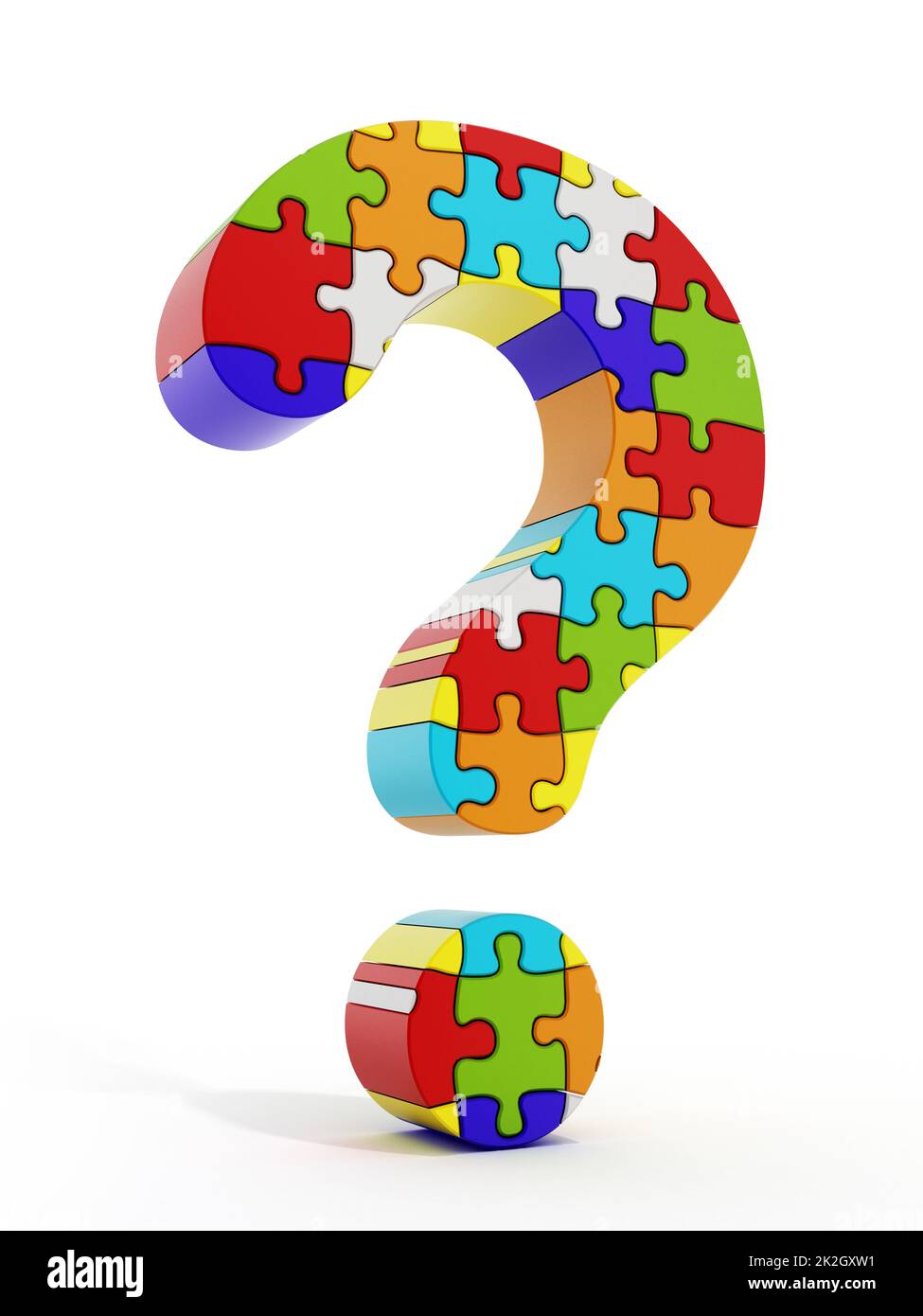 Jigsaw question mark Cut Out Stock Images & Pictures - Alamy