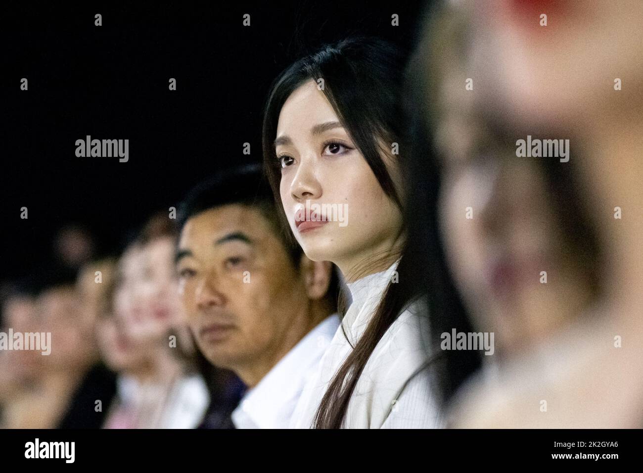 SHANGHAI, CHINA - SEPTEMBER 22, 2022 - Actress Sun Yihan attends the SS ...