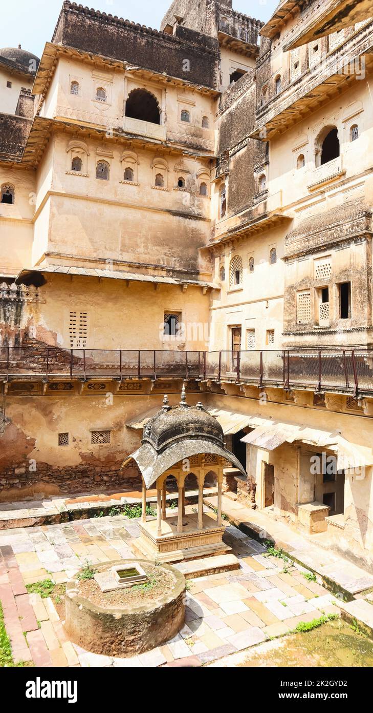Palace inner view , Taragarh Fort, Bundi, Rajasthan, India Stock Photo ...