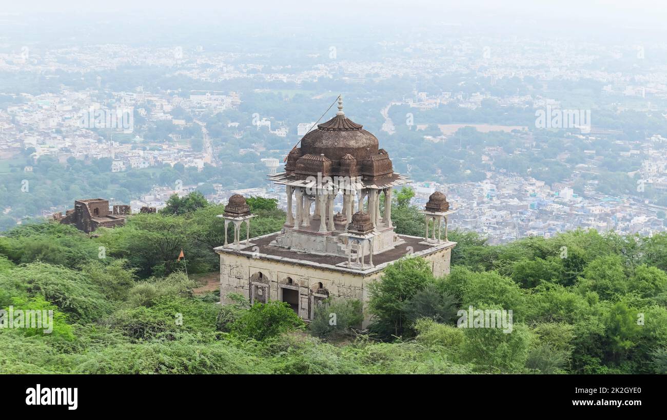 View of Shiv Mandir From Bhim Burj, Taragarh Fort, Bundi, Rajasthan ...