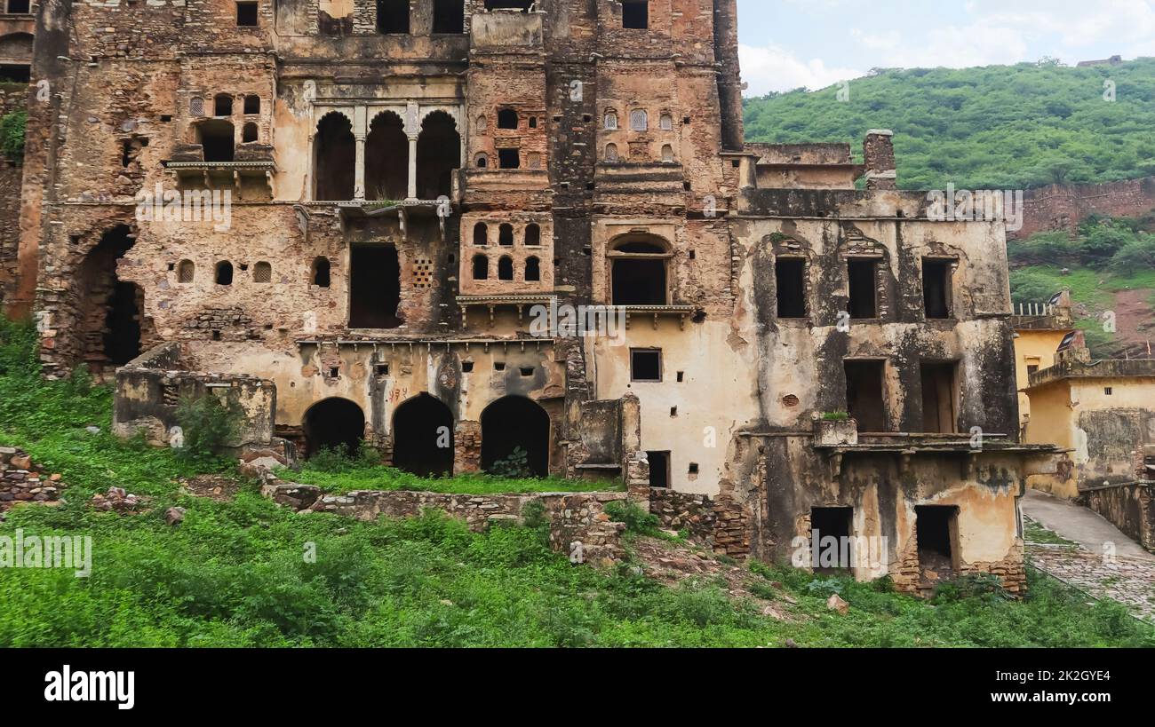 Ruined Fortress of Taragarh Fort, Bundi, Rajasthan, India Stock Photo ...