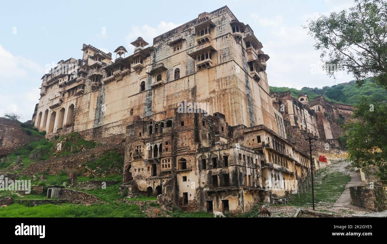View of Garh Palace from the entrance of the Fort, Taragarh Fort Palace ...