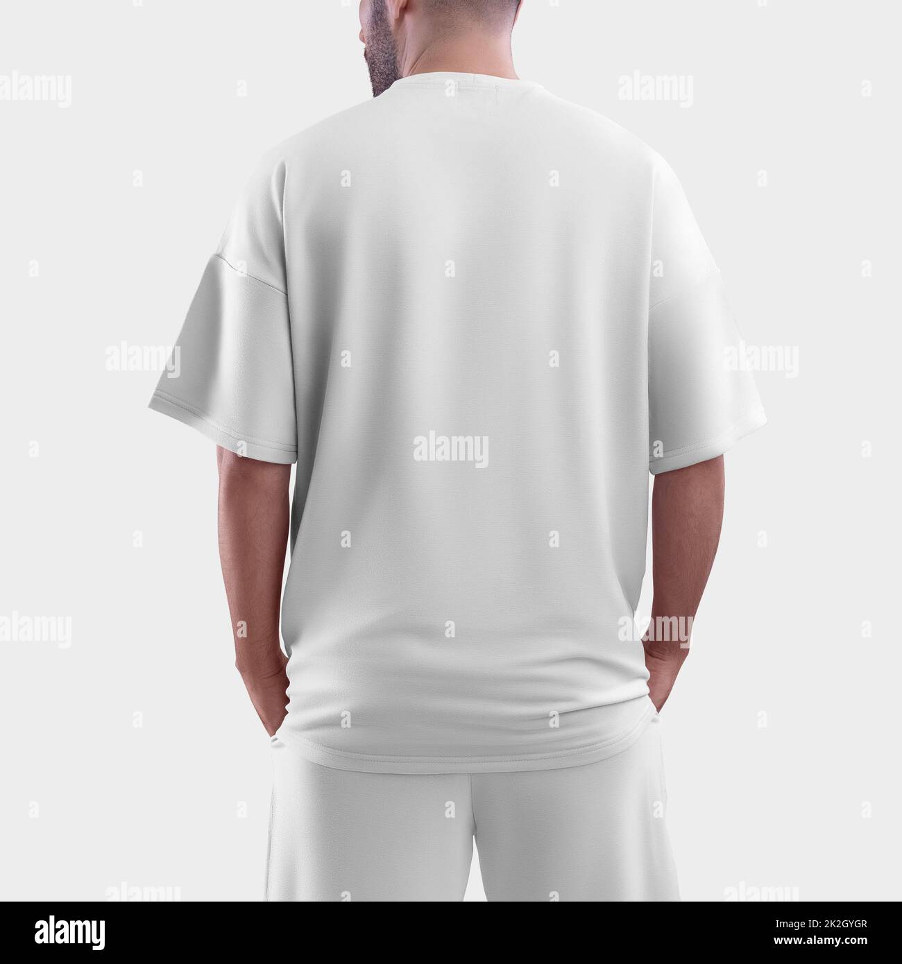 Isolated mockup of oversized men's t-shirt for design, print, pattern ...