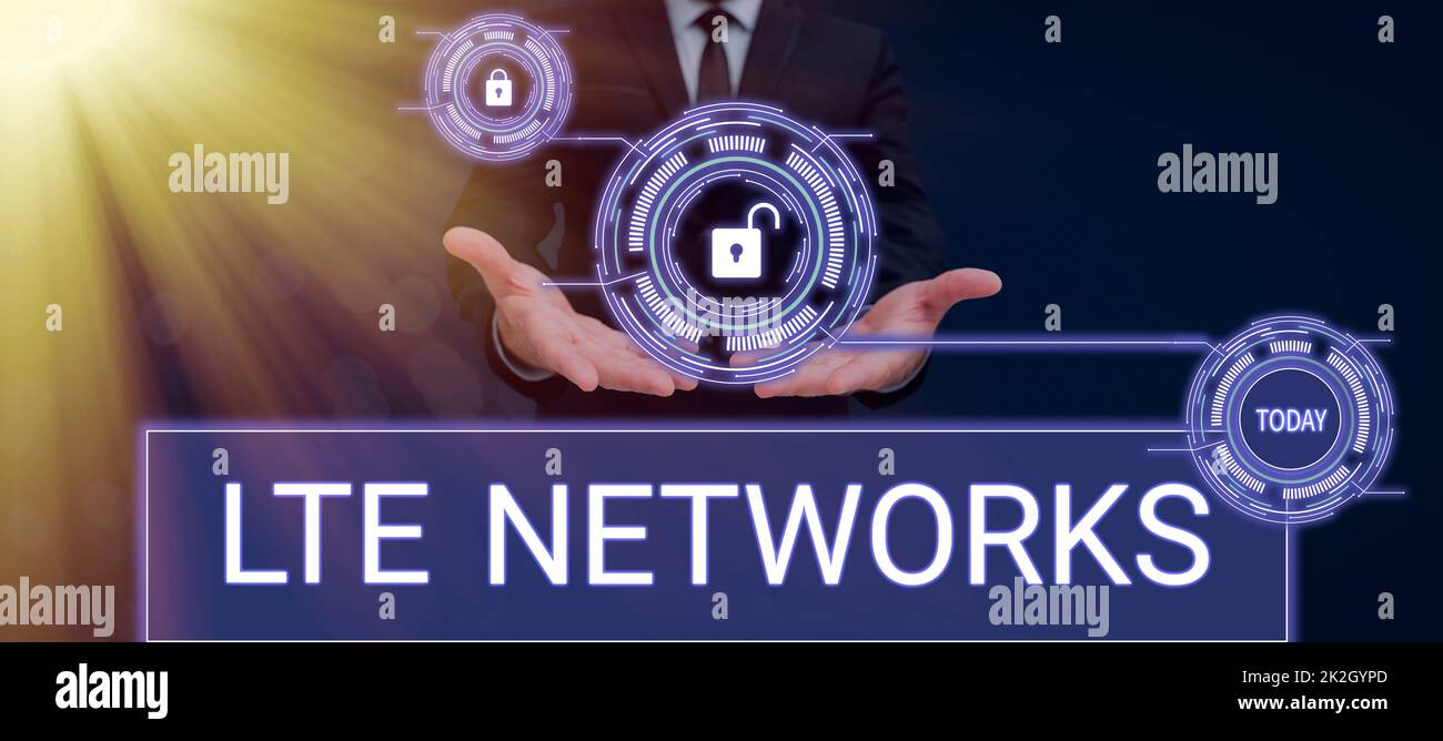 Sign displaying Lte Networks. Word for Fastest network connection ...