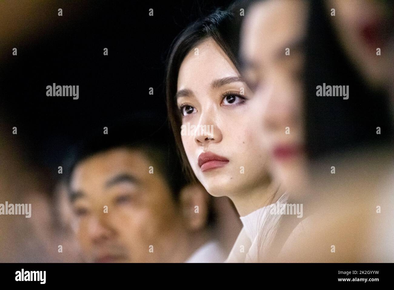 SHANGHAI, CHINA - SEPTEMBER 22, 2022 - Actress Sun Yihan attends the SS ...