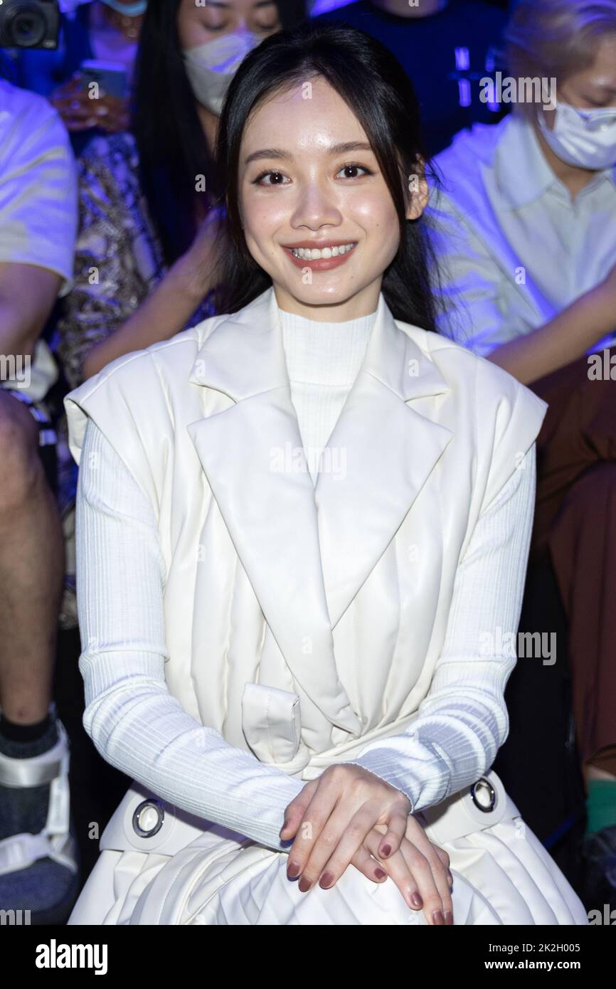 SHANGHAI, CHINA - SEPTEMBER 22, 2022 - Actress Sun Yihan attends the SS 2023 Shanghai Fashion ...