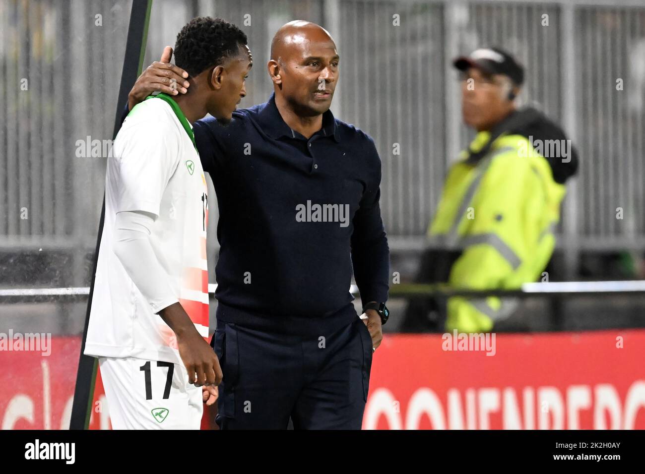 ALMERE - (lr) Roscello Vlijter of Suriname, Suriname trainer, coach ...